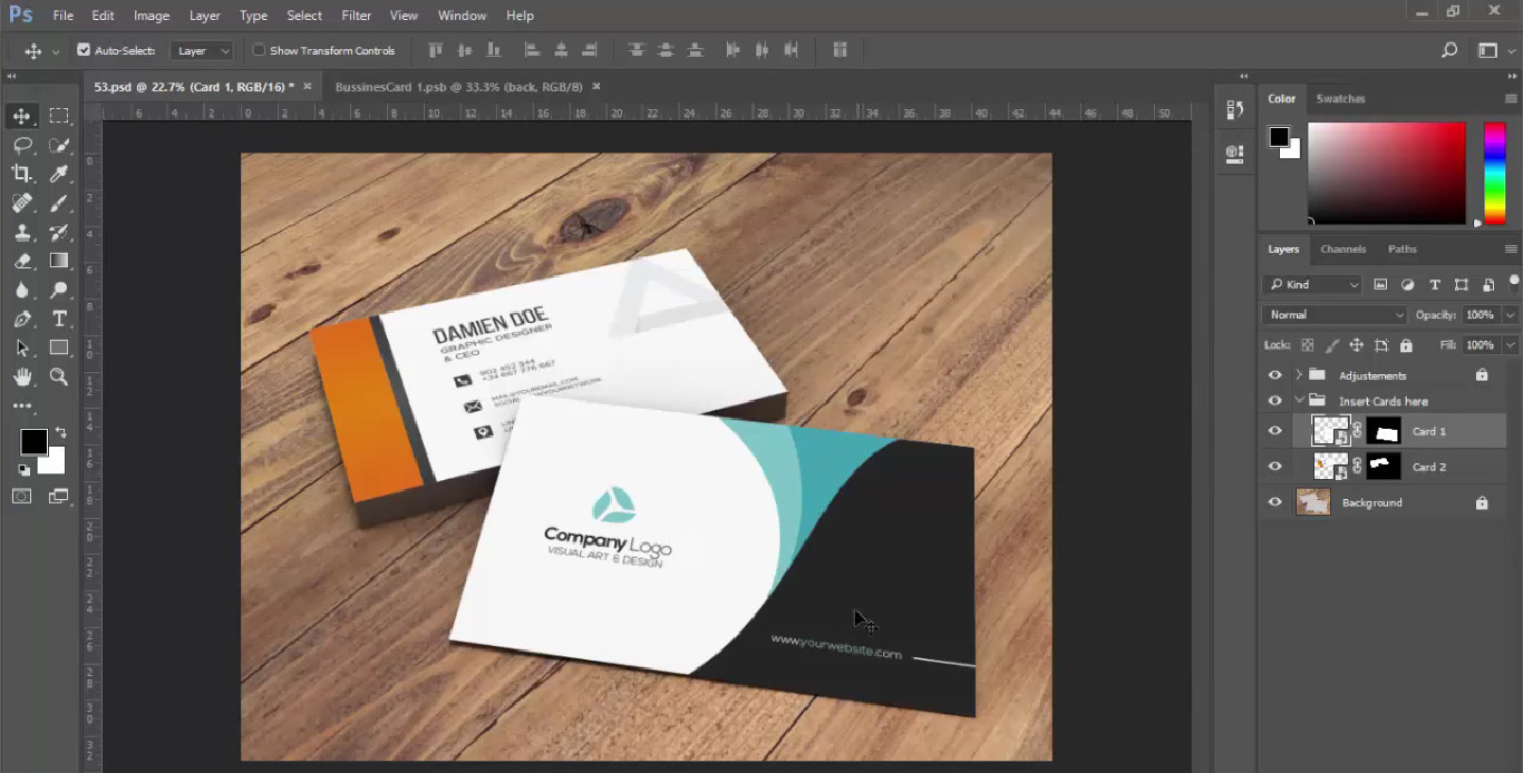 How to Use Business Card Mockup With Photoshop - Easy 6 Step Guide
