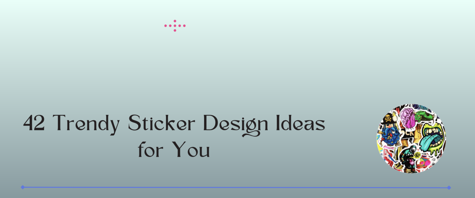 42 Trendy Sticker Design Ideas for You - Mockey AI - Mockup Generator